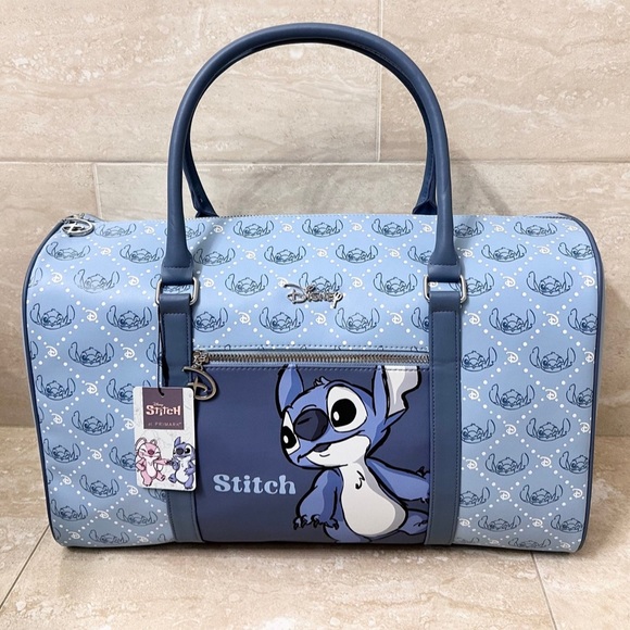 Disney | Accessories | Disney Stitch Weekenderovernight Travel Bag ...